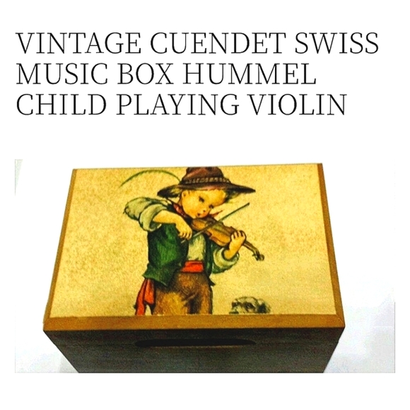 Cuendet | Other | Vintage Cuendet Winding Swiss Music Box Hummel Child ...